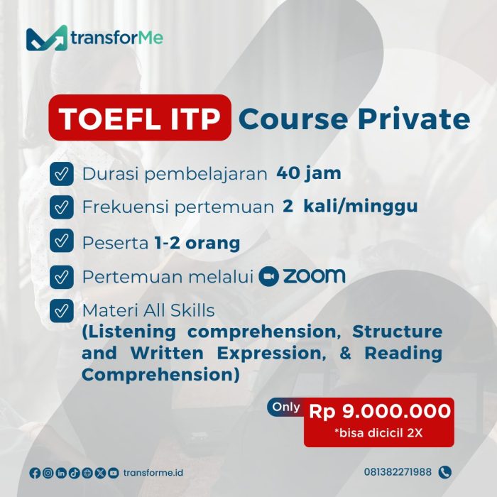 TOEFL ITP Course (Private) - TransforMe